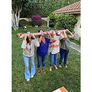 Generic Wood Shot Ski Drinking Board for Party Wedding Big Event (4 Persons, No Shot Glass)