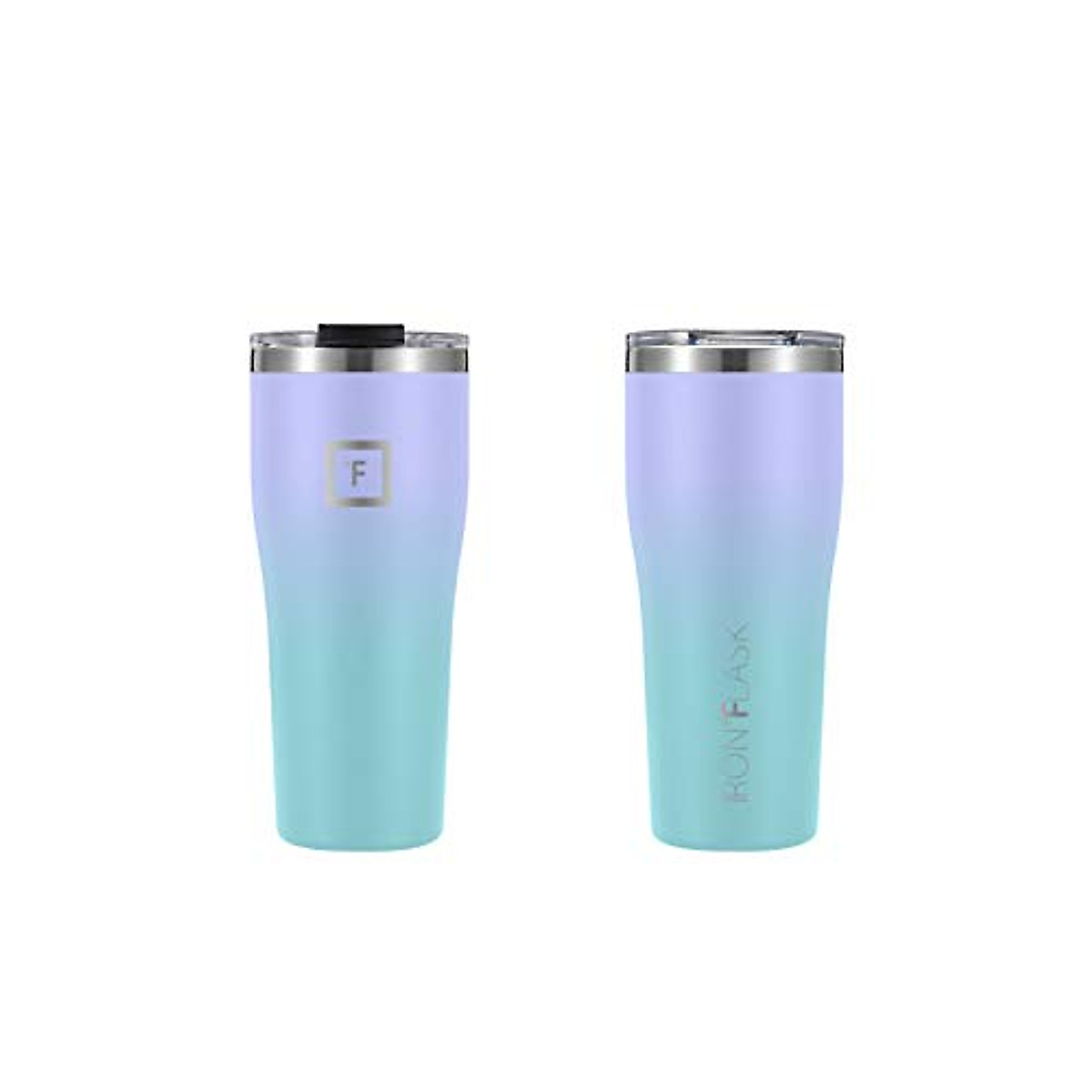 IRON °FLASK Insulated Rover Tumbler w/Lid & Straw - Leak Proof & Stainless Steel Bottle for Hot & Cold Drinks - Coffee Travel Mug, Water Metal Canteen, Thermal Cup - Cotton Candy, 24 Oz