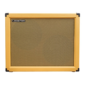Sound Town 2 x 12" 130W Open-back Guitar Speaker Cabinet, Birch Plywood, Orange Tolex, Wheat Cloth Grille (GUC212OBOR)