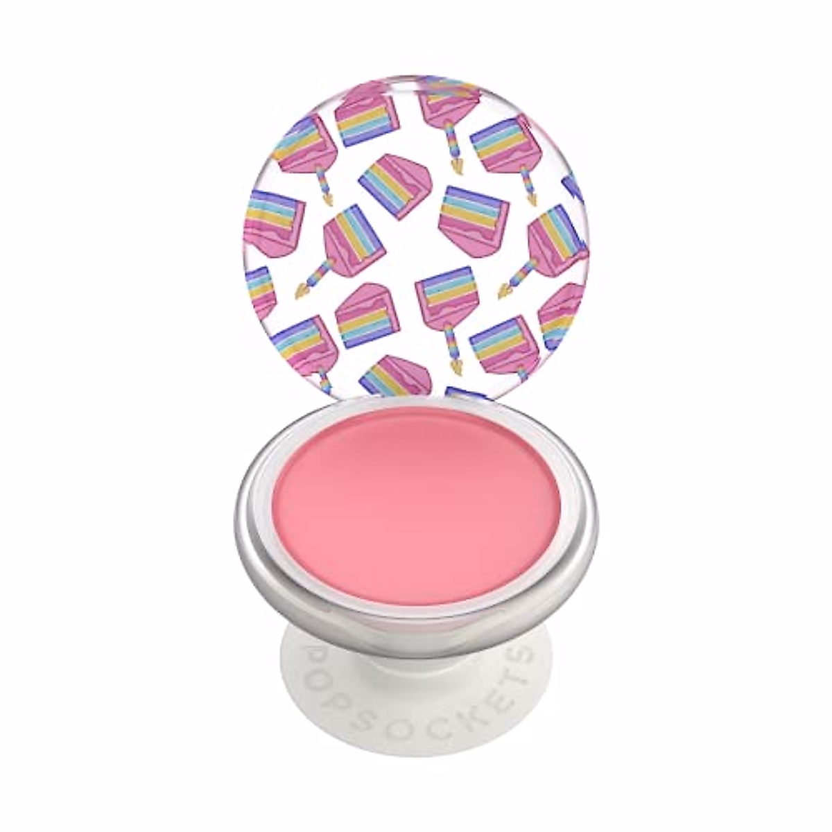 PopSockets Lip Balm Phone Grip with Expanding Kickstand, PopLips, PopSockets for Phone - Birthday Cake