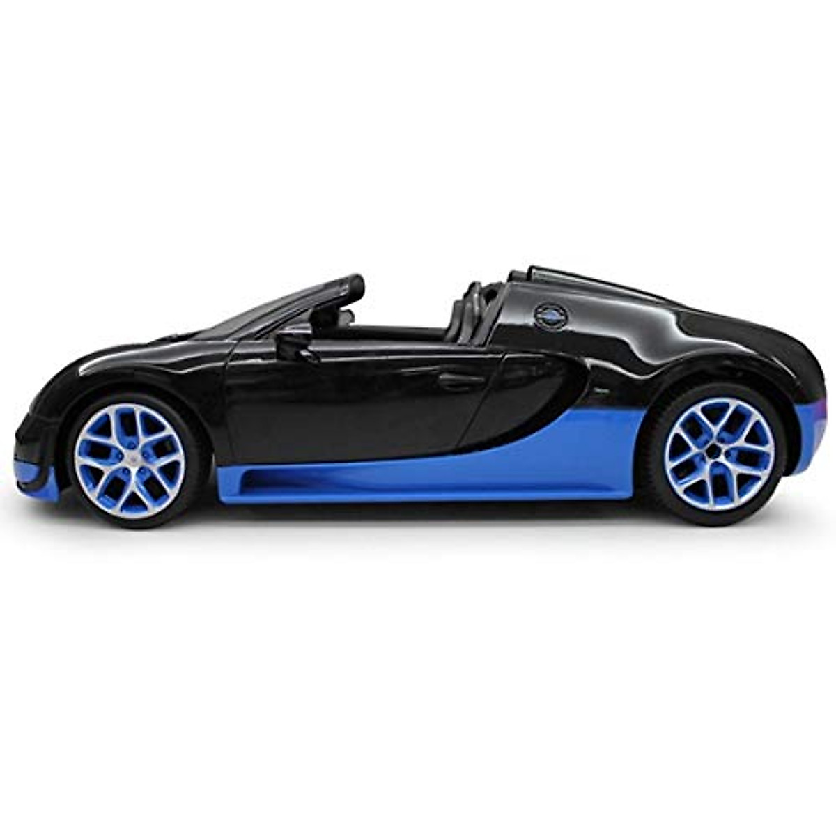 Radio Remote Control 1/14 Bugatti Veyron 16.4 Grand Sport Vitesse Licensed RC Model Car (Black/Blue)