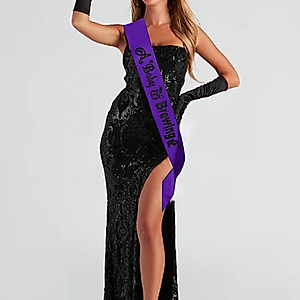 A Baby is Brewing Halloween Sash - Purple Theme A Baby is Brewing Party Gift - Mom to Be Pregnancy Sash - Halloween Baby Shower Gender Reveal Party Decorations