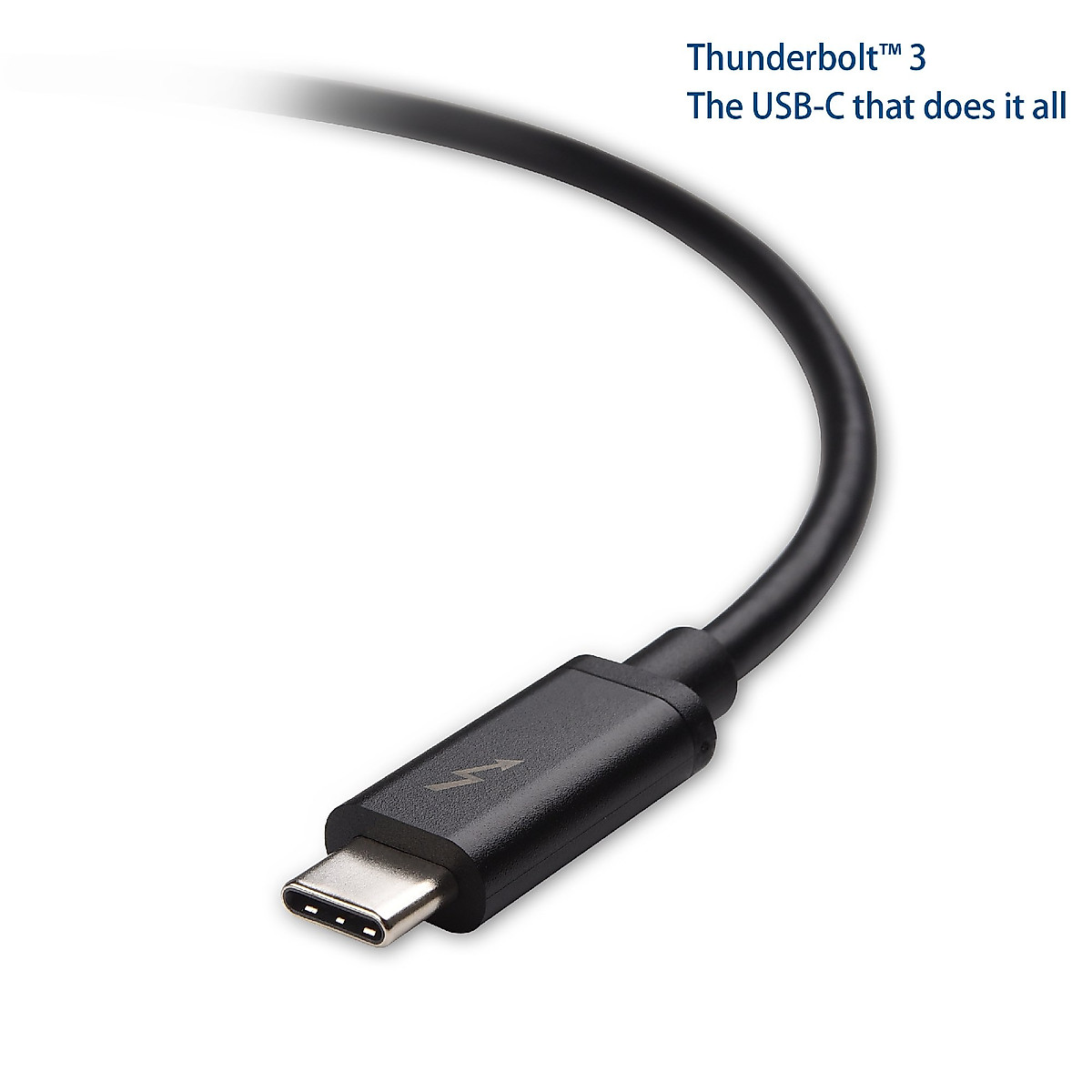 Cable Matters [Intel Certified] 20Gbps Thunderbolt 3 Cable 6.6 Feet (USB C Thunderbolt Cable) in Black Supporting 100W Charging