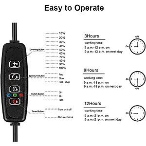 PYLYFE Full Spectrum Plant Grow Light, Grow Lights for Indoor Plant, Clip-on Full Spectrum Grow Light, Flexible Gooseneck, Automatic Timer, 4 Brightness Levels for Seedling Growing Blooming Fruiting 