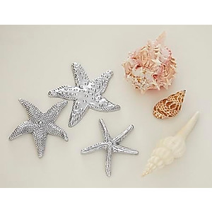 MARIPOSA STARFISH NAPKIN WEIGHT | SILVER | BRILLANTE | GIFTS | NAPKIN WEIGHTS | RECYCLED SANDCAST ALUMINUM | HANDMADE IN MEXICO
