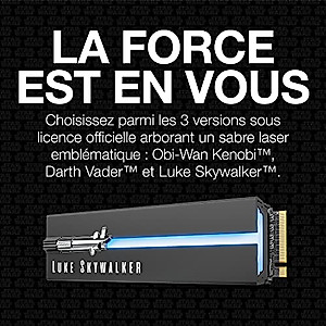 Seagate Lightsaber Collection Special Edition FireCuda SSD 1TB Solid State Drive - M.2 PCIe Gen4 ×4 NVMe 1.4, up to 7300MB/s, Customizable RGB LED Lightsabers (ZP1000GM3A053)