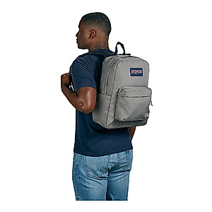 JanSport Superbreak Backpack - Durable, Lightweight Premium Backpack, Graphite Grey