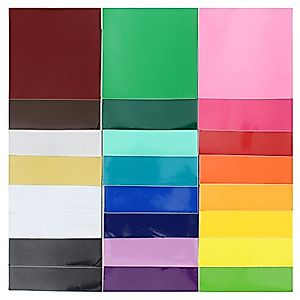 ORACAL 651 Glossy Vinyl - 24 Pack of Top Colors - 12" x 12" Sheets