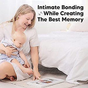 Inkless Baby Hand And Footprint Kit - Ink Pad for Baby Hand and Footprints,Dog Paw Print Kit,Dog Nose Print Kit,Clean Touch Newborn Print Kit,Baby Registry,Baby Shower Gifts,Girls,Boys (Alpine White)