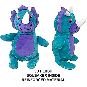 Jalousie 5 Pack Tough Plush Animal Dog Toys Assortment Value Bundle Dog Squeaky Toys Assortment Puppy Pet Mutt Dog Toy Dog Squeak Toy for Medium Large Dogs (5 Pack Dots)