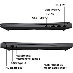HP Victus Gaming Laptop, 15.6" FHD 144Hz Display, AMD Ryzen 5 7535HS, 32GB DDR5 RAM, 1TB NVMe SSD, NVIDIA GeForce RTX 2050, Backlit Keyboard, WiFi 6, RJ-45, HDMI, Win 11, w/CUE Accessories