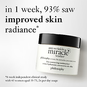 philosophy anti-wrinkle miracle worker - moisturizer, 4 Oz.