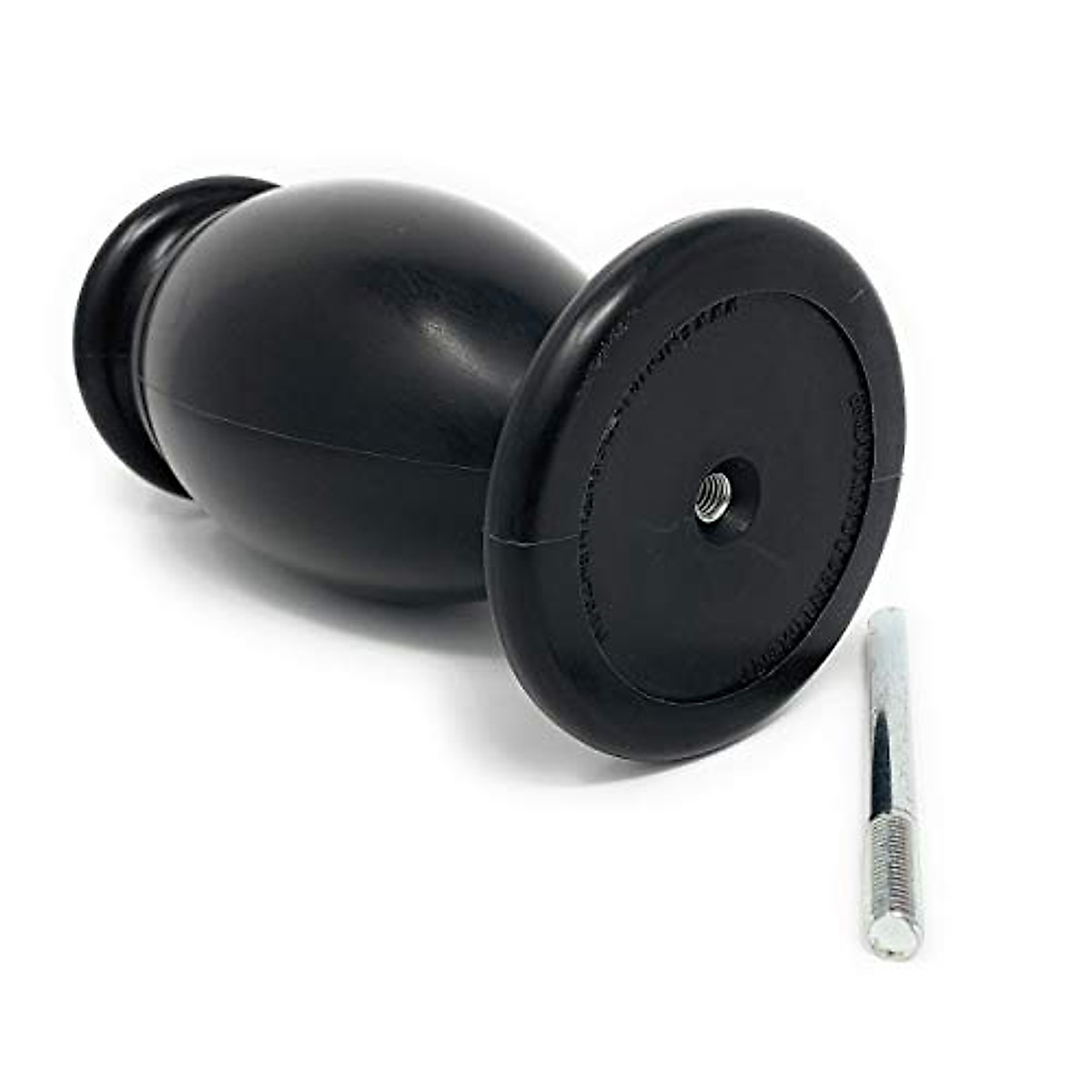 OPTIMUM Memorial Cemetery Flower Vase - Plastic (Black Stone) with Metal Ground Spike, Grave Marker, Decorations for Gravesite, Headstone Flowers Holder, Garden Lawn & Yard