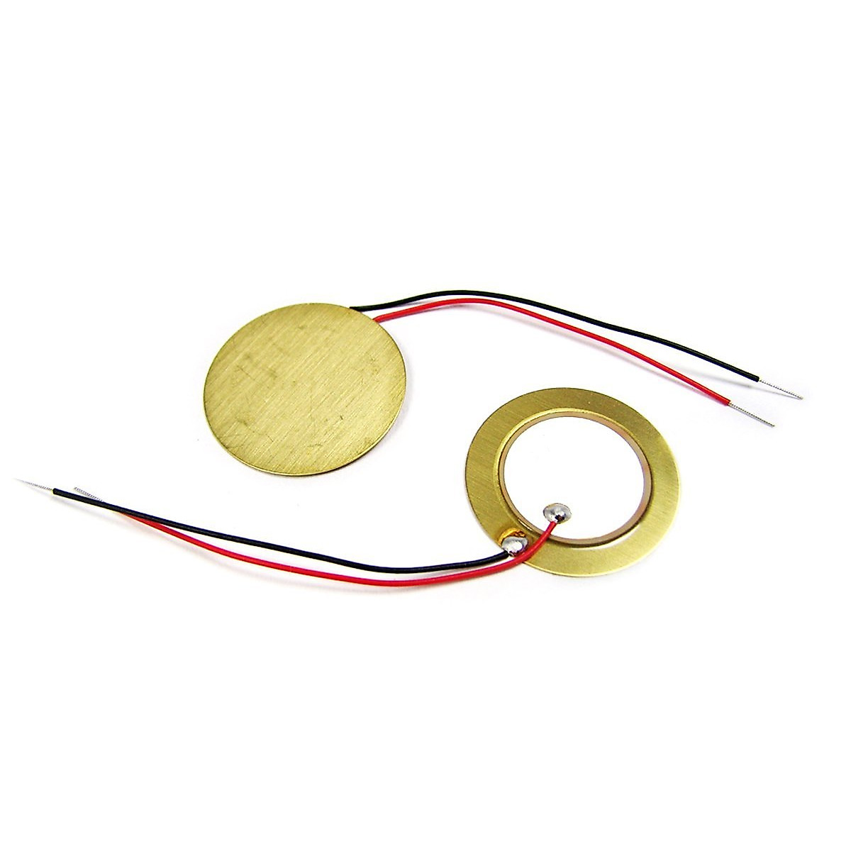 YQBOOM 15Pcs 20mm Piezo Discs with Leads Mic Drum Trigger Acoustic Pickup CBG Guitar