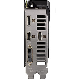ASUS TUF Gaming NVIDIA GeForce GTX 1660 Ti EVO TOP Edition Graphics Card (PCIe 3.0, 6GB GDDR6, 14Gbps Memory Speed, HDMI 2.0b, DisplayPort 1.4, Space-grade Lubricant, Compact Design, GPU Tweak II)