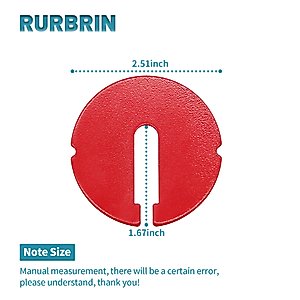 Table Inserts for 14 inch Band Saws or Scroll Saws, Compatible with Delta/Rockwell Replace Part-2 PCS（Diameter: 2.5 in, Thickness: 0.1 in）