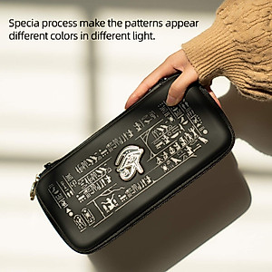GeekShare Cute Carrying Case Compatible with Nintendo Switch/Switch OLED - Portable Hardshell Slim Travel Carrying Case fit Switch Console & Game Accessories - A Wrist Strap (Land of Mystery)
