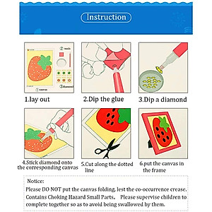 MYSNKU DIY Diamond Painting for Kids Full Drill Painting by Number Kits Arts Crafts Shimmer and Shine Sparkle Mosaics Sticker for Home Wall Decor Gifts for Christmas Birthday (Spiderman)