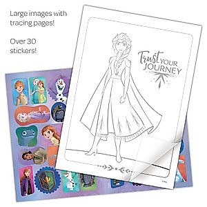 Disney Frozen 2 Elsa and Olaf 48-Page Color and Trace Activity Book, Bendon 46038
