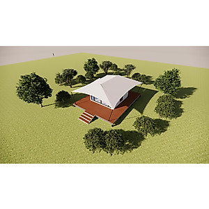 Whisper-B-900sq.ft. from Compact to Spacious, Cozy to Luxurious: 400sq.ft. Small Houses,900 sq.ft. Two-bedrooms,or1600 sq.ft. Three-bedrooms. Built Steel, Your Dream Home is Ready in 3 to 15 Days.