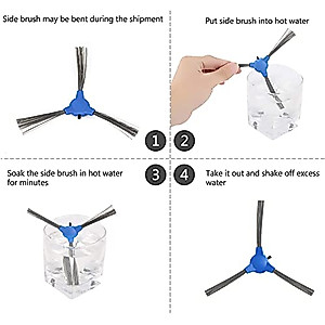 isinlive Replacement Parts Compatible with eufy RoboVac 11S RoboVac 30 RoboVac 30C RoboVac 15C RoboVac 12 RoboVac 35C RoboVac 15T Accessory, 19 Pack (10 Filters + 8 Side Brushes + 1 Rolling Brush)