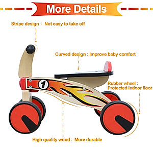 TOP BRIGHT Ride On Toys for 1 Year Old Boys and Girls, Baby Toys Scooter 1 Year Old