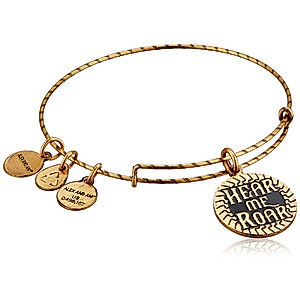 Alex and Ani Replenishment 19 Women's Game of Thrones, Hear Me Roar Charm Bangle, Rafaelian Gold, Expandable