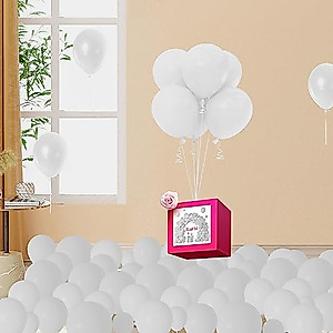 iLaFm 146pcs White Balloon Garland Different Sizes 18 12 10 5 Inch for Garland Arch,Premium Party Latex Balloons for Birthday Party Graduation Wedding Anniversary Baby Shower Party Decoration (white)