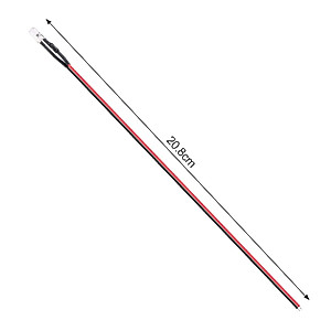 ACEIRMC 50pcs 12 Volt 5mm Red LED Lights Emitting Diodes Pre Wired 7.9 inch DC 12v LED Light Clear Lens Small LED Lamps (Multicolor)