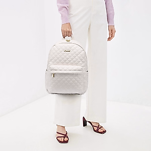 LOVEVOOK Mini Backpack for Women Fashion Quilted Small Backpack Purse Ladies Leather Backpacks, Waterproof Backpack Purse for Work Travel Daily