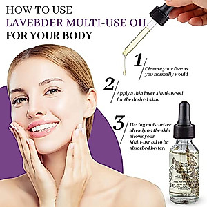 NP NATURES PHILOSOPHY Lavender Rose Multi Use Body Oil 2 Pack Natural and Organic Essential Oil for Face, Body, Nails Care and Massage - 30ML