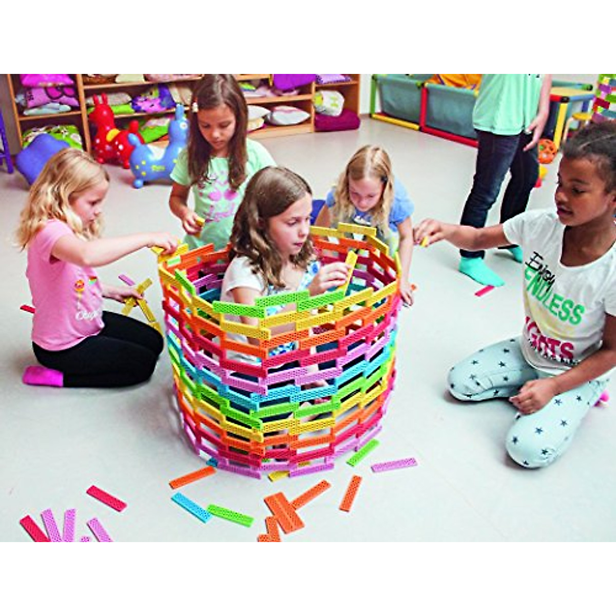 Tegu 120 Piece Perfect Blocks Building Set, Rainbow (Amazon Exclusive)