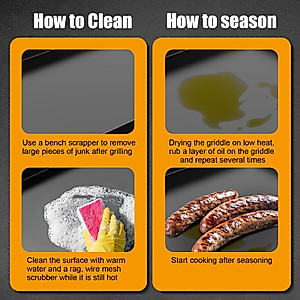 AJinTeby 16" x 24" Flat Top Griddle for Camp Chef Stove, 16 inch 2 Burner Fry Griddle Top for Camp Chef Tahoe, Expedition 3X, Big Gas Grill 16, Replacement for Camp Chef SG90 Griddle