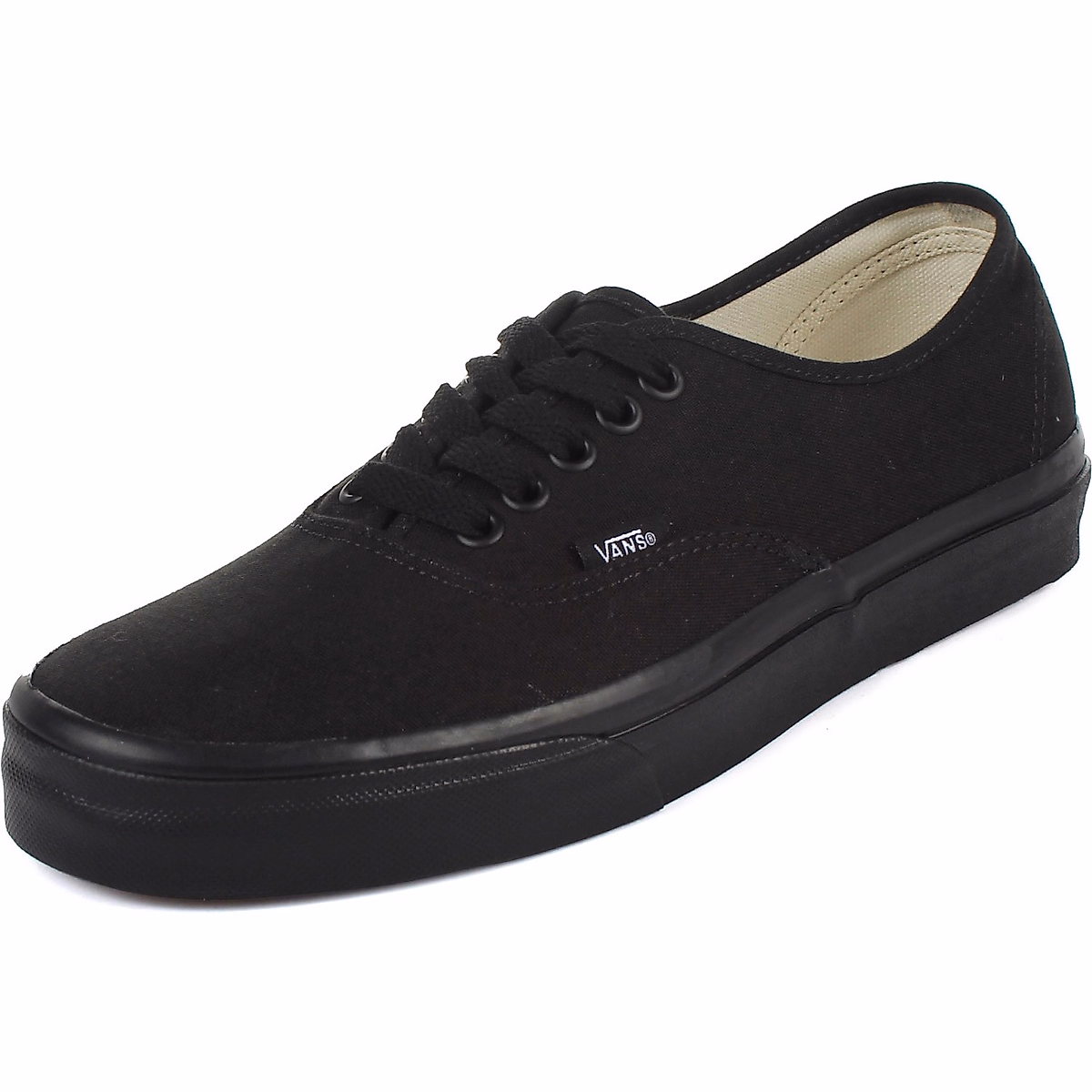 Vans Authentic, Black/Black, Size 8