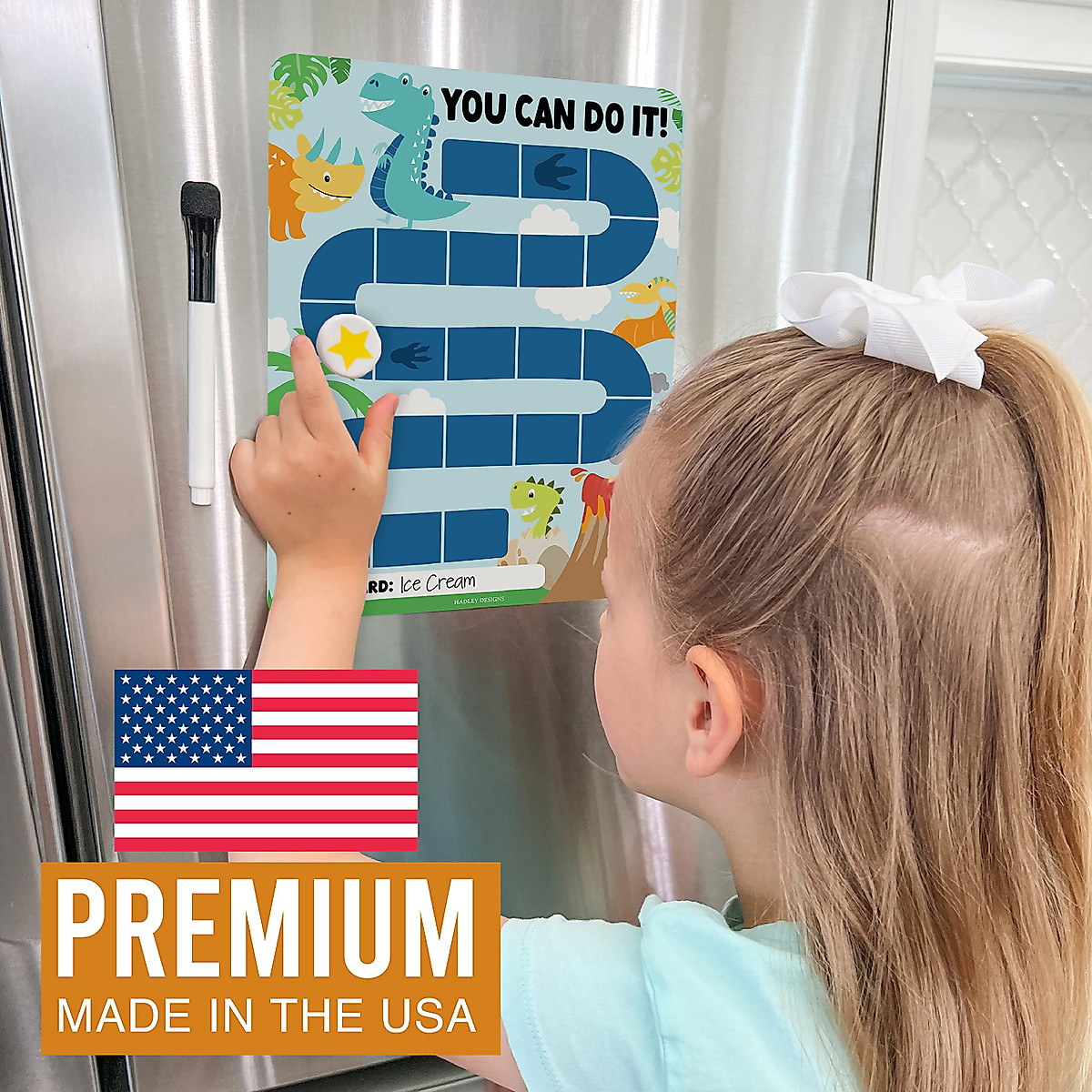 Dinosaur Reward Chart for Kids Behavior Chart for Home - Kids Reward Chart Magnetic Responsibility Chart for Kids, Toddler Reward Chart for Toddlers 2-4 Years, Good Behavior Chart for Kids at Home