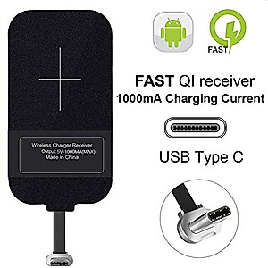 Type C Wireless Charging Receiver, USB C Qi Wireless Charging Receiver Module for Smartphone with Type C Interface