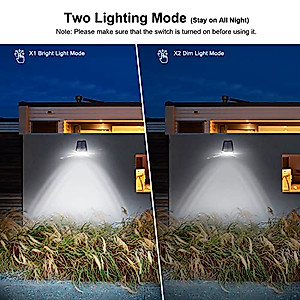 GUYULUX Solar Lights Outdoor with Lights Reflector&2 Lighting Modes, Solar Security Spot Lights 90° Adjustable, IP65 Waterproof Solar Powered Wall Lights for Garden/Patio/Yard/Deck/Pool Area, 8-Pack