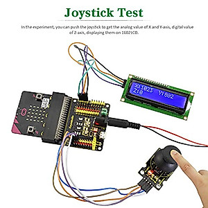 KEYESTUDIO 45 Sensors Starter Kit with Micro:bit V2.2 for Learning Microbit V2 Coding, Sensor Breakout Board, i2c LCD, OLED Display, Water Sensor, 5v Relay Accessories with Tutorials for Teens Adults