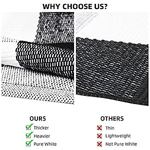 joybest Buffalo Plaid Rug 5 x 7 ft Black and White Checkered Area Rug Cotton Hand-Woven Indoor Outdoor Rugs Carpet for Patio, Living Room, Dining Room, Bedroom