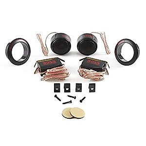BOSS TW15B 250W 1 Inch Micro Dome Car Audio Tweeters Black + External Crossovers