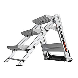 Little Giant Ladders, Safety Step, 3-Step, 3 Foot, Step Stool, Aluminum, Type 1A, 300 lbs Weight Rating, (10310BA)