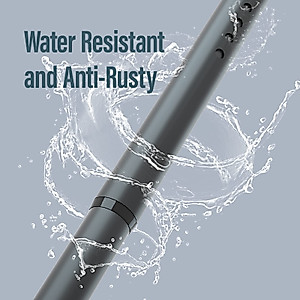 CONQULITY Sliding Glass Door Security Bar, Adjustable Sliding Door Security Bar - Extends from 27 inch to 43 inch (Black)