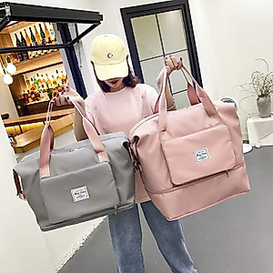 Gpmsign Travel Bag, 2023 New Large Capacity Foldable Travel Bag, Portable Lightweight Waterproof Oxford Fabric Bag (Black)