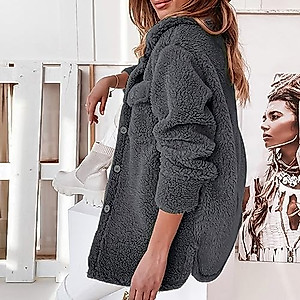 CHUOAND Women's Lapel Long Sleeved Coat,gifts for women under 5 dollars,coupons & promo codes,winter coats for girls sale,$1 stuff,women s winter coats sale