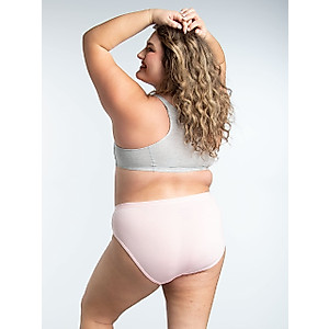 Fruit of the Loom Women's Size Underwear, Designed to Fit Your Curves, Hi Cut-Breathable Micro Mesh-Assorted, 12 Plus