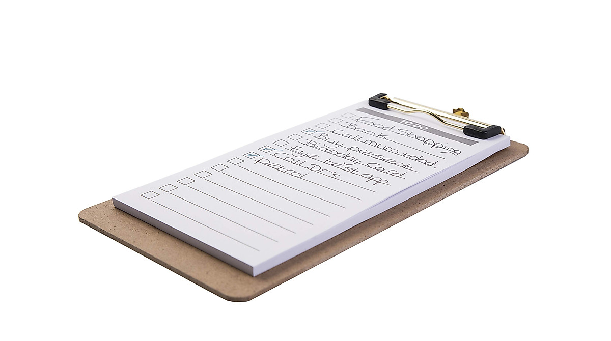 To Do List Memo Notepad - Checklist with Clipboard | Tiger Stationery