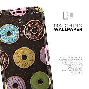 Design Skinz Yummy Colored Donuts v2 - DesignSkinz Protective Vinyl Decal Wrap Skin Cover Compatible with The Apple iPhone Xs Max (Full-Body, Screen Trim & Back Glass Skin)