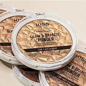 KISS Pro Touch Glow & Bronze Powder for Face & Body- KPBP02 (Powder-Deep)