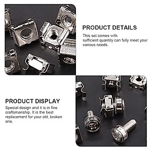 SOLUSTRE 1 Set Screw Set Nuts Screws Stud Carbon Steel Rack