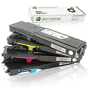 CAIRE C405 Toner Remanufactured Toner Cartridges Replacement for Xerox C400 C405 Versalink C400DN C405DN C405N Printer(1 Black 106R03512,1 Yellow 106R03513,1 Cyan 106R03514,1 Magenta 106R03515)